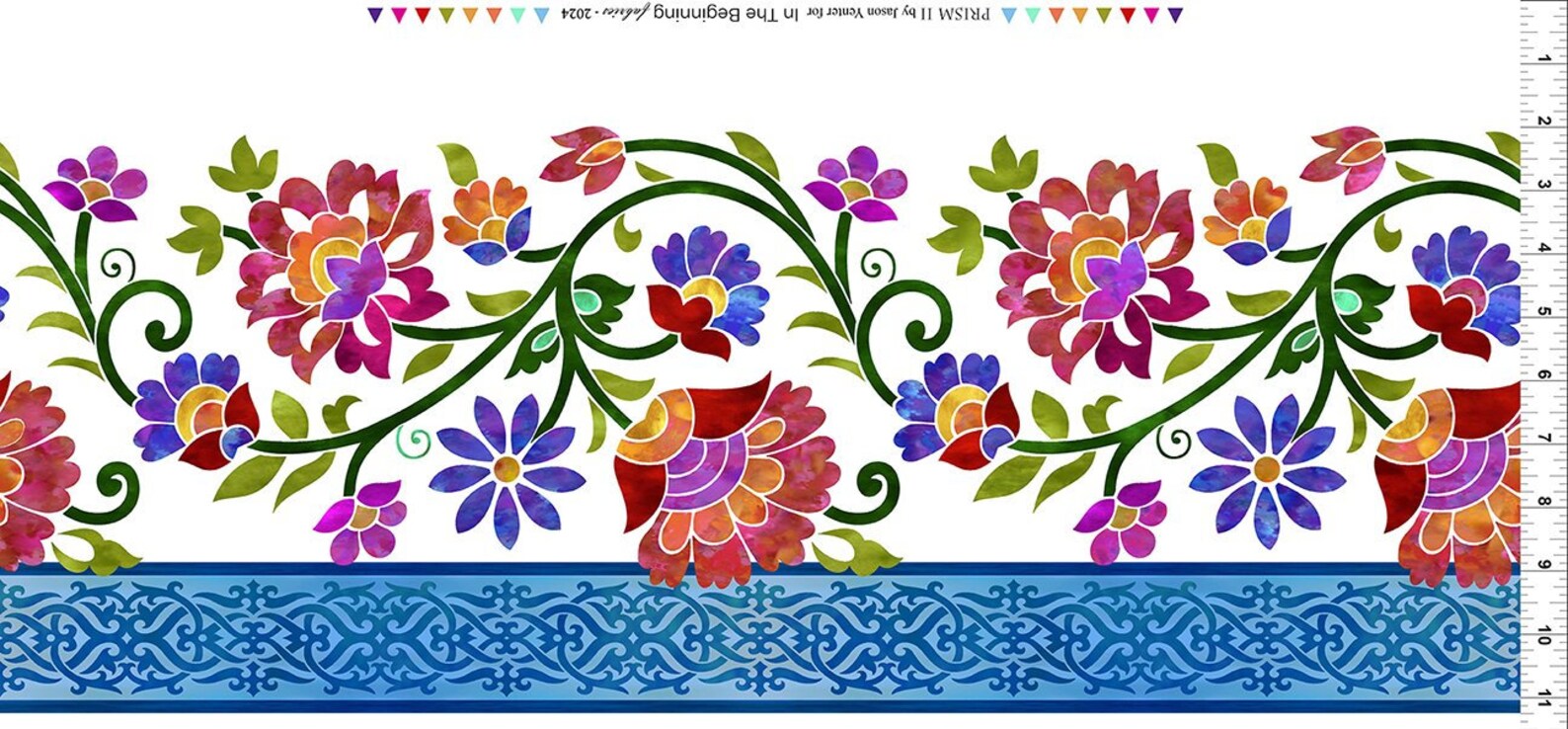 Prism II Border 2 Colors by Jason Yenter for in the Beginning Fabrics ...