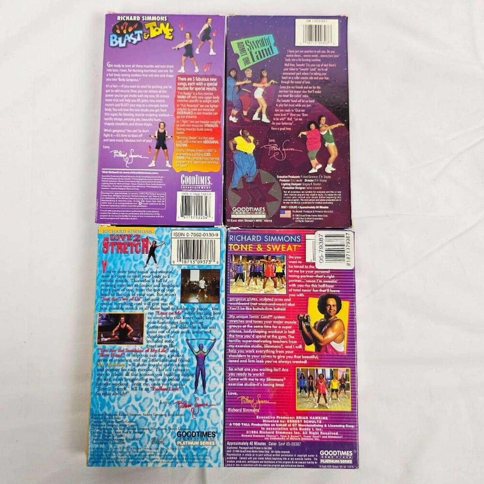 Richard Simmons Workout VHS Lot of 4 Fitness Classics - Etsy