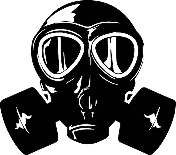 Gas Mask Silhouettes Digital Download SVG PNG Cricut - Etsy