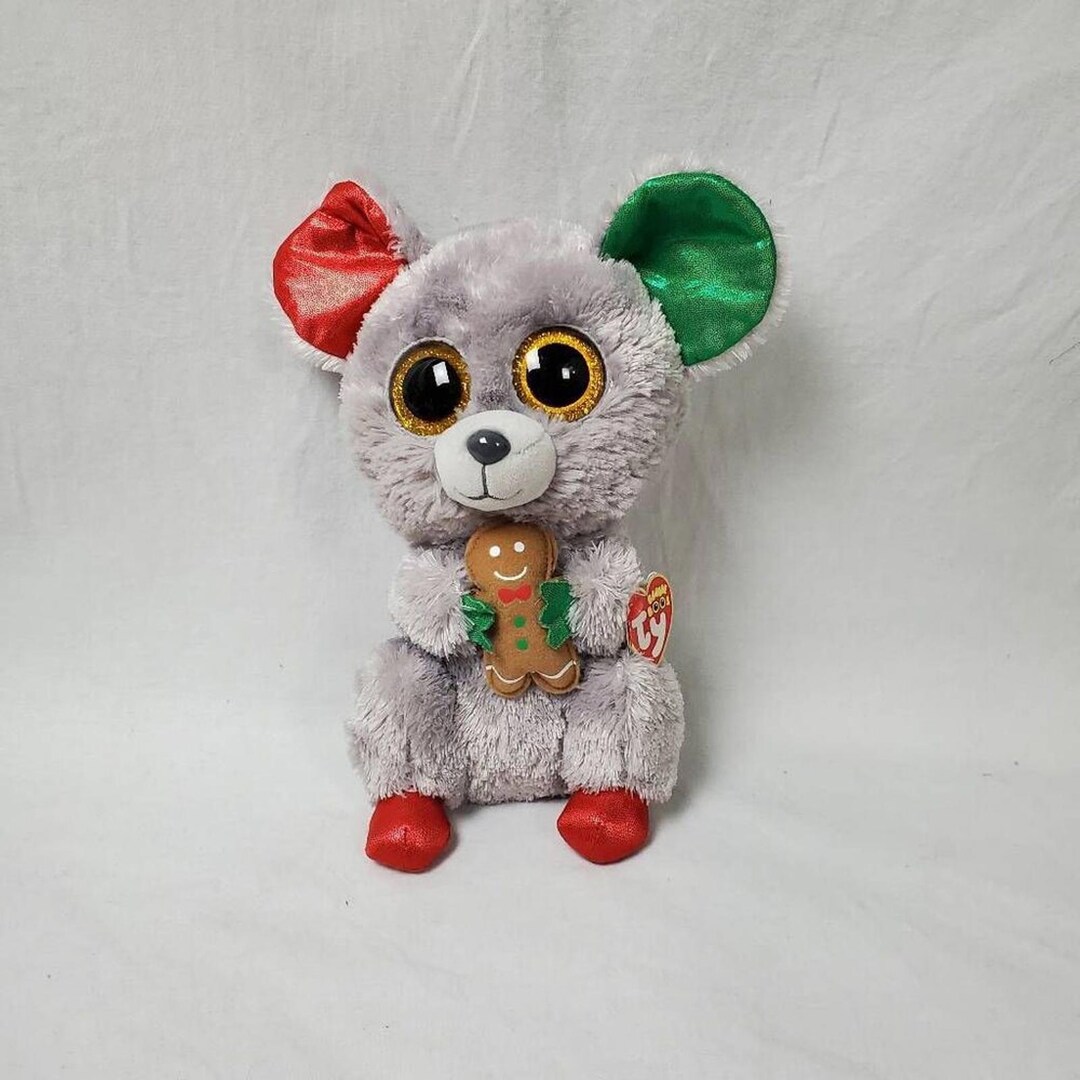Ty Beanie Boos Mac the Mouse Plush 9” Holiday Christmas Gingerbread - Etsy
