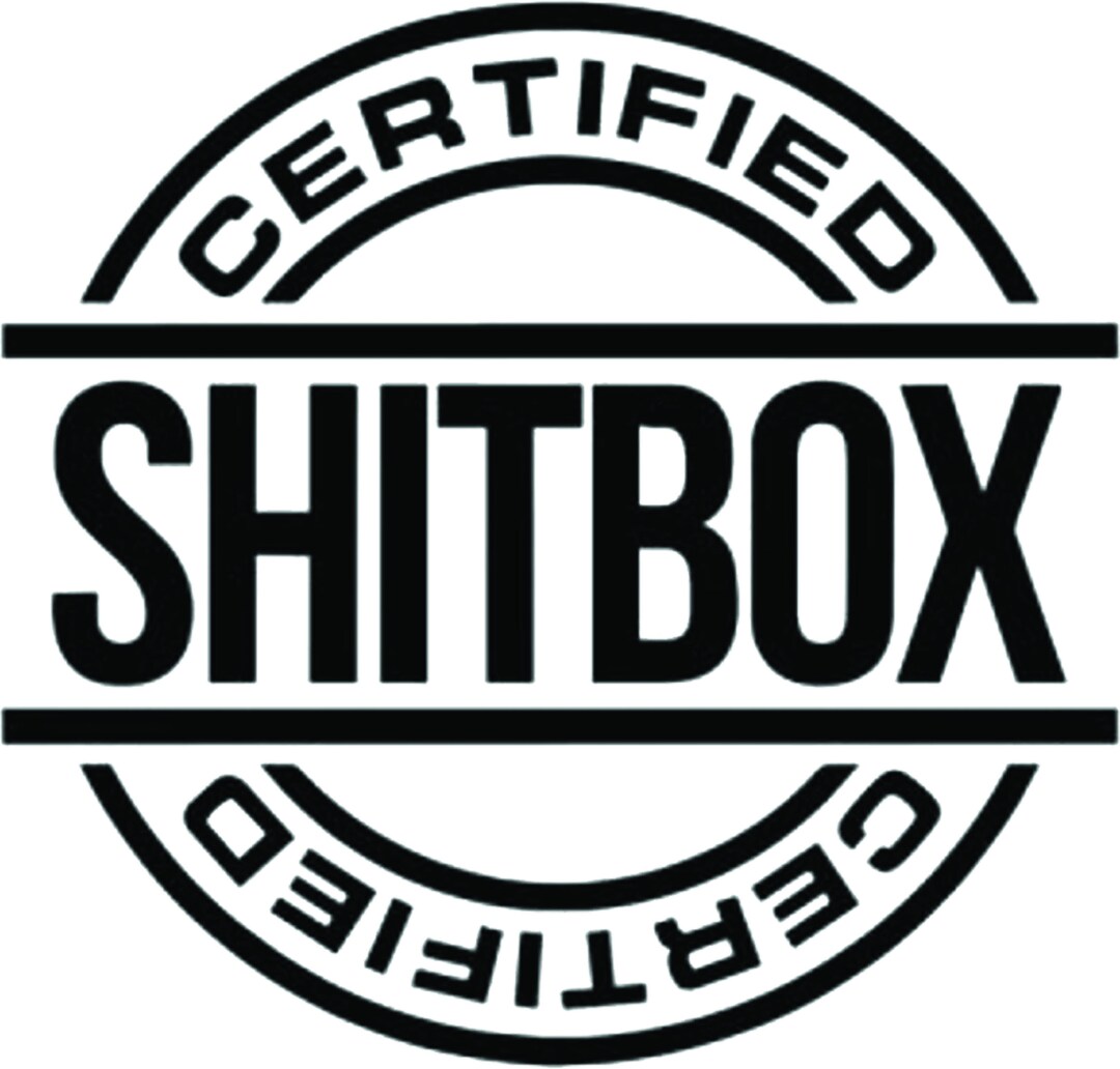 Certified Shit Box Funny Silhouettes Digital Download, SVG, PNG, Cricut ...