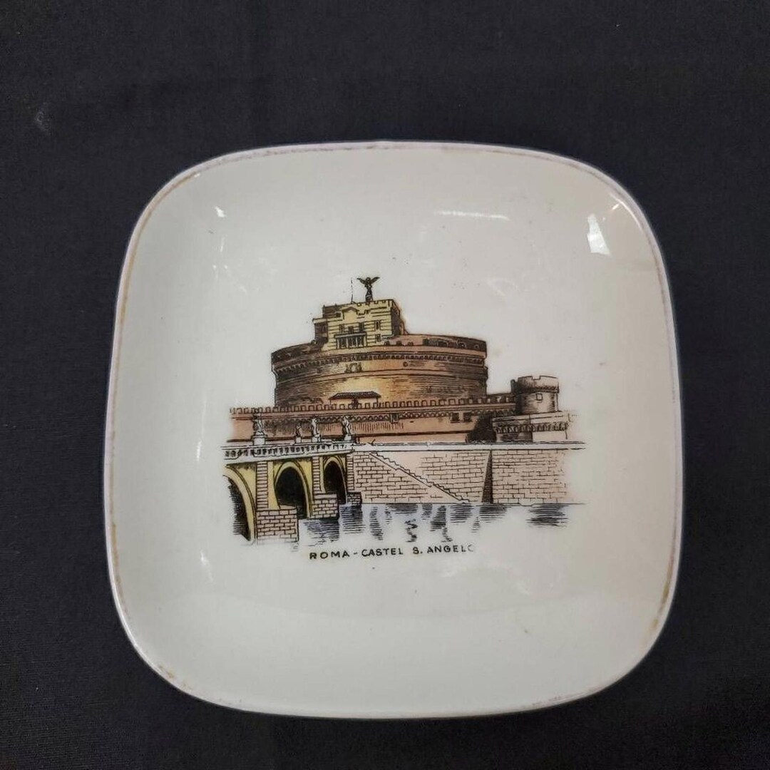 Verbano roma-castel S. ANGELC, Collectable Plate, 3.5" Square ...