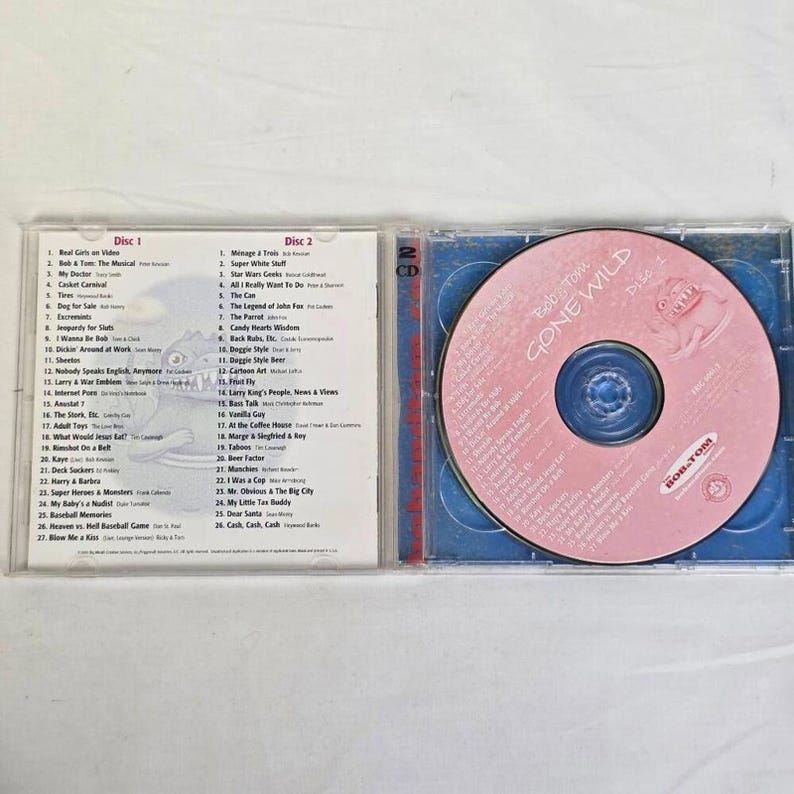 Bob & Tom Gone Wild Comedy 2-CD Album - Etsy