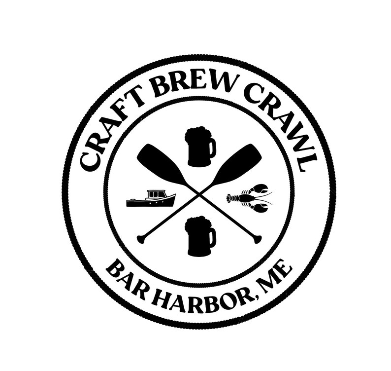 Bar Harbor Craft Brew Crawl Logo Digital SVG - Etsy
