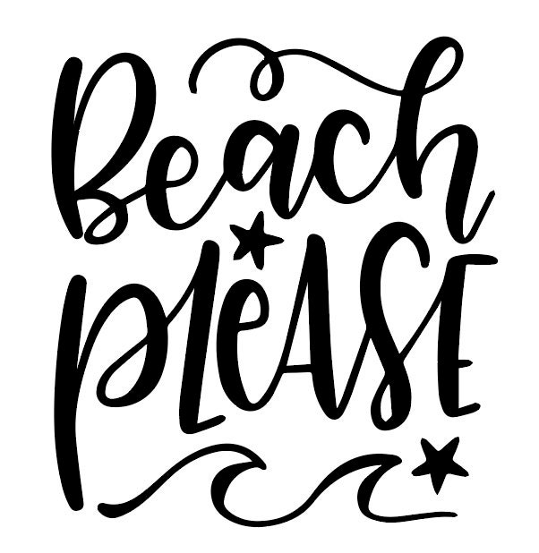 Beach Please Waves Digital SVG - Etsy
