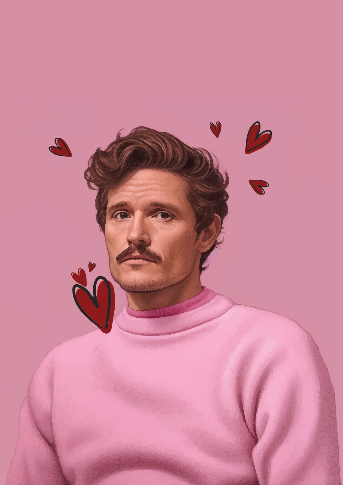Pedro Pascal 'daddy is a State of Mind' Print, Funny Wall Art (digital ...