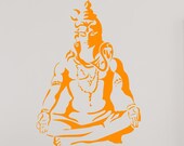 Shiva Wall Vinyl Decal Indian God Hinduism Religious Sticker - Etsy