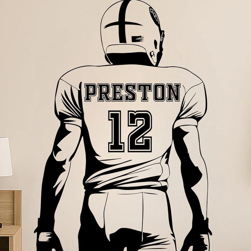 Football Field Wall Decals - Etsy
