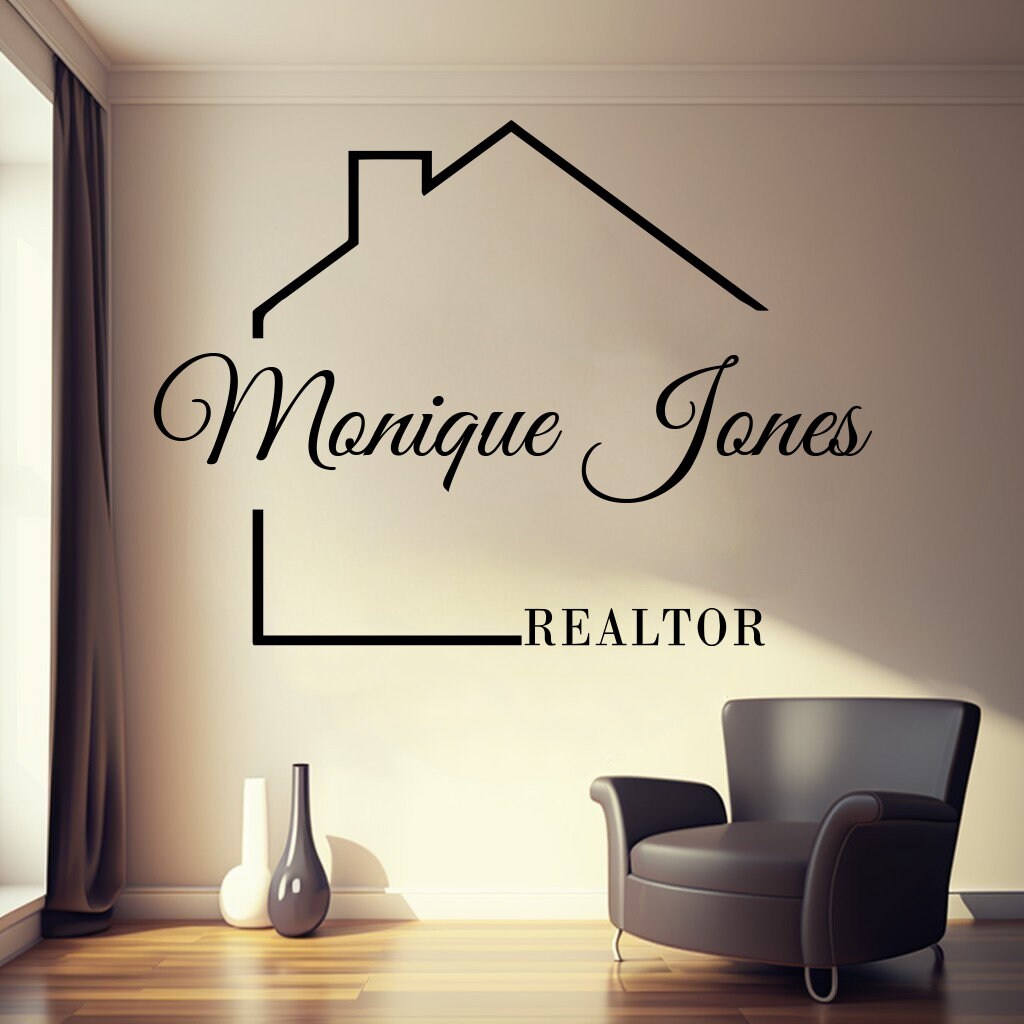 Personal Realtor Logo Decal for Car Window or Wall - Etsy
