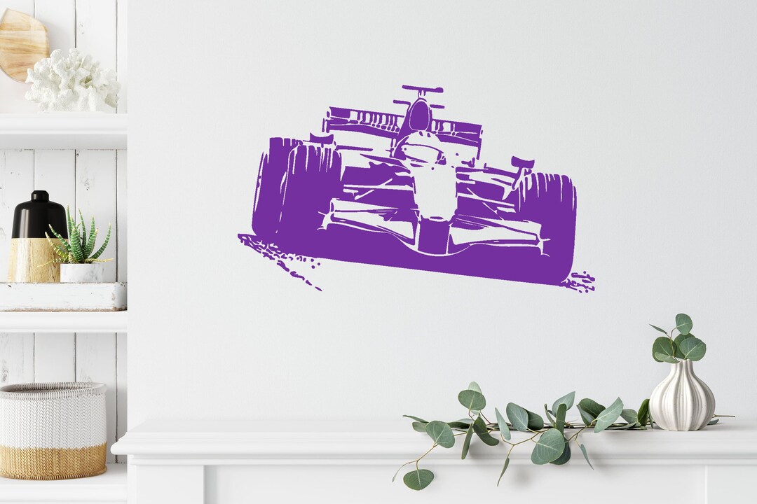 Formula 1 Race Car Vinyl Wall Decal: Sports Decor - Etsy