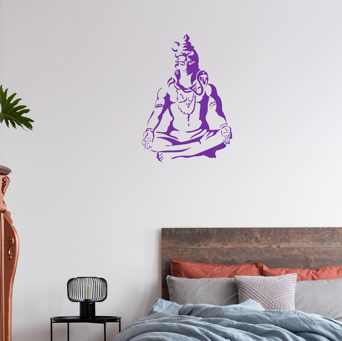 Shiva Wall Vinyl Decal Indian God Hinduism Religious Sticker - Etsy