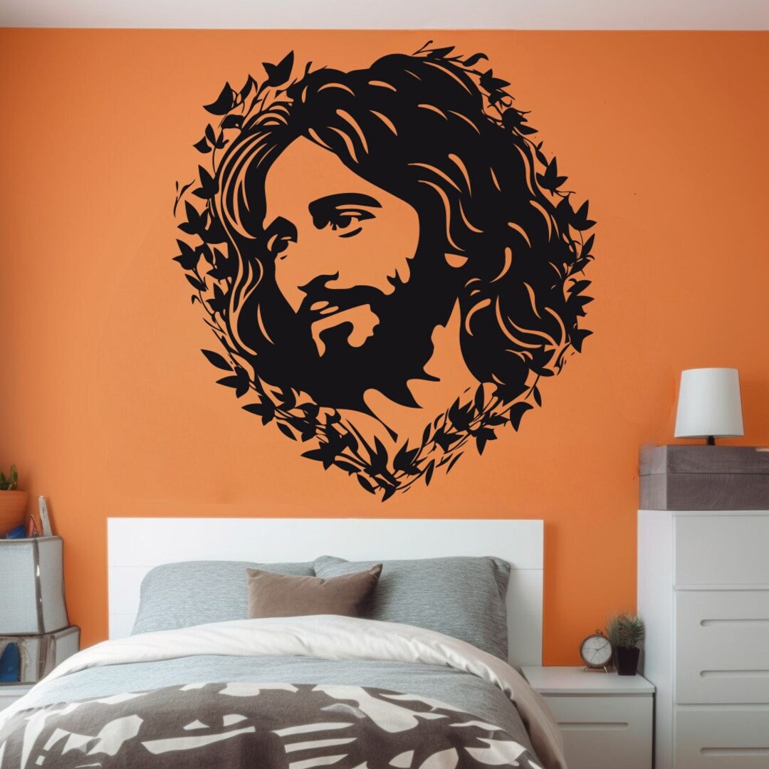 Radiant Savior: Inspirational Jesus Vinyl Decal - Christian Wall ...