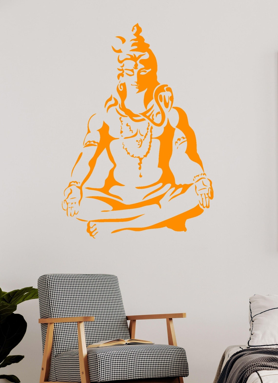 Shiva Wall Vinyl Decal Indian God Hinduism Religious Sticker - Etsy