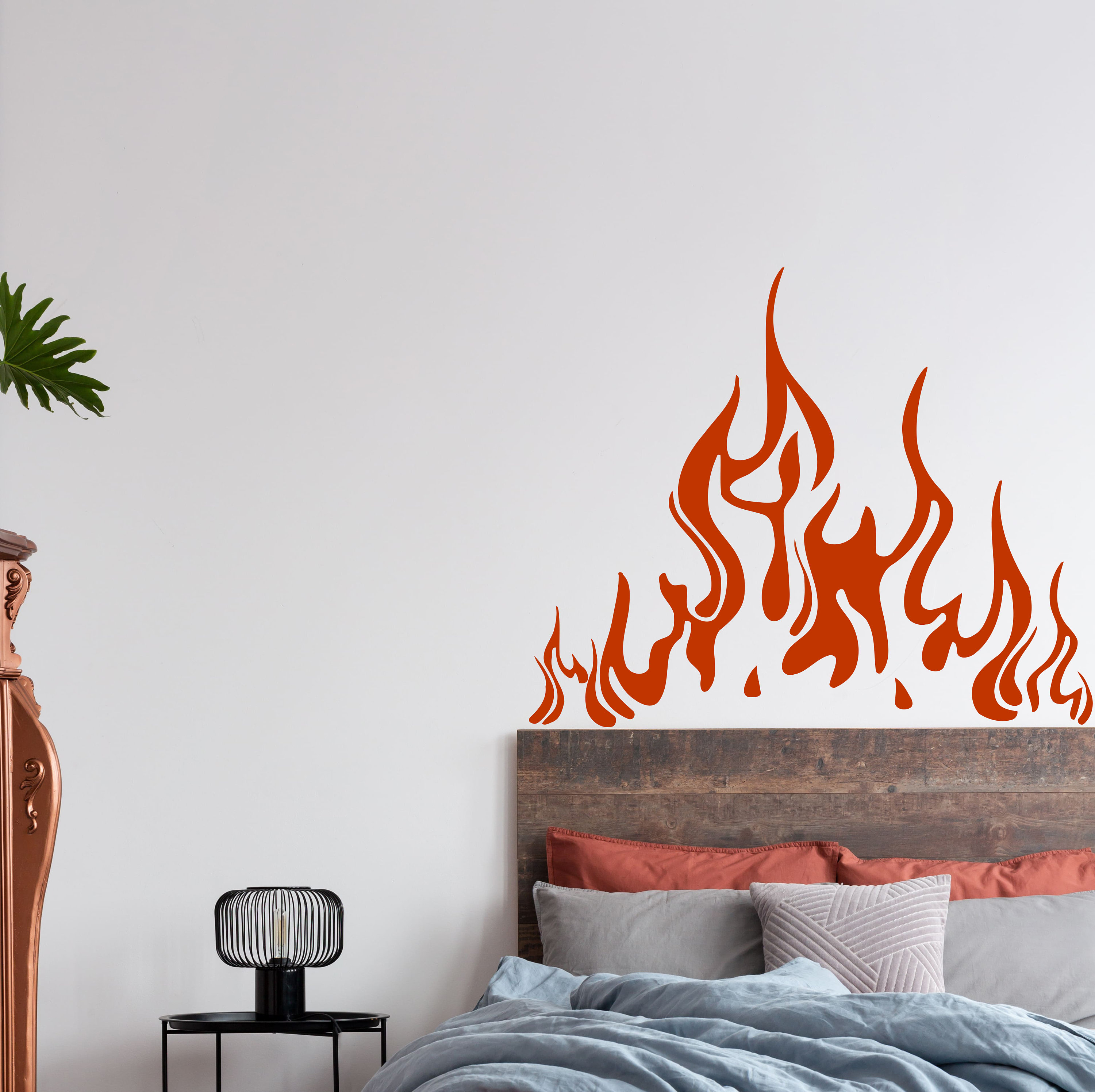 Wall Vinyl Decal Special Decals Fire Flame Decal Sticker Fireplace Home ...