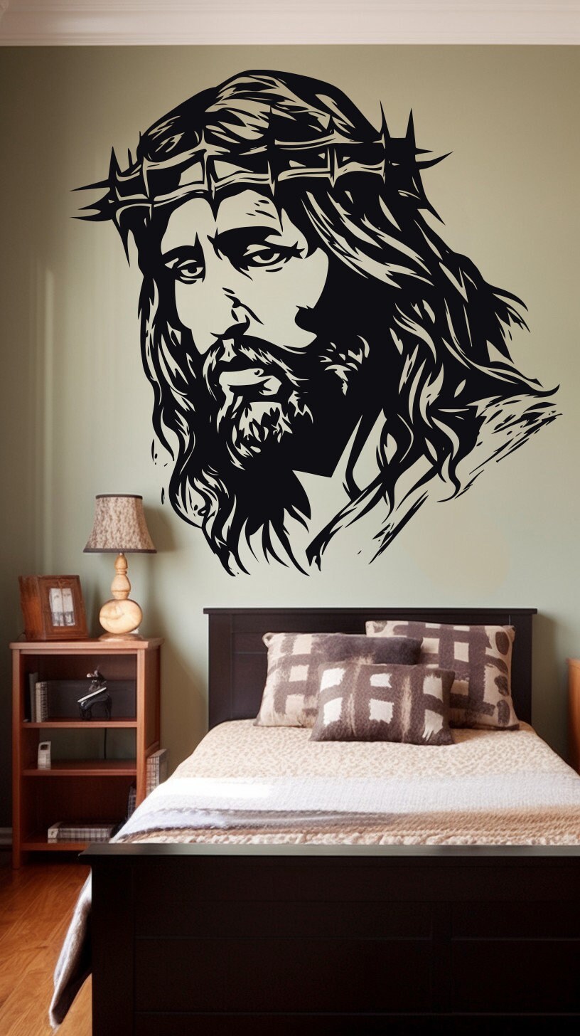Sacred Symbols: Jesus Wall Decal Christian Vinyl Sticker for - Etsy