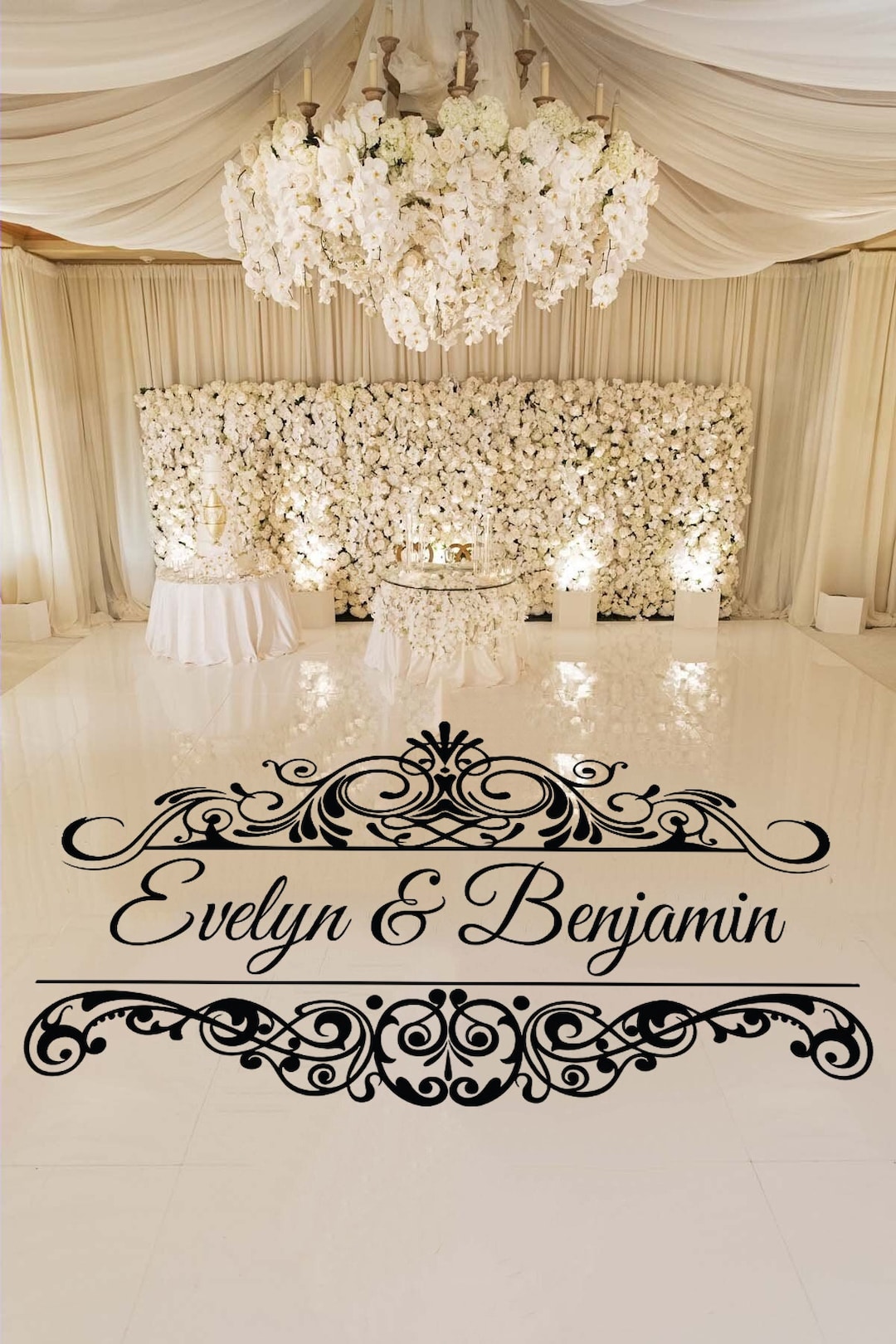 DANCE FLOOR DECAL – Wedding Floor Decal – Custom Wedding Decoration ...