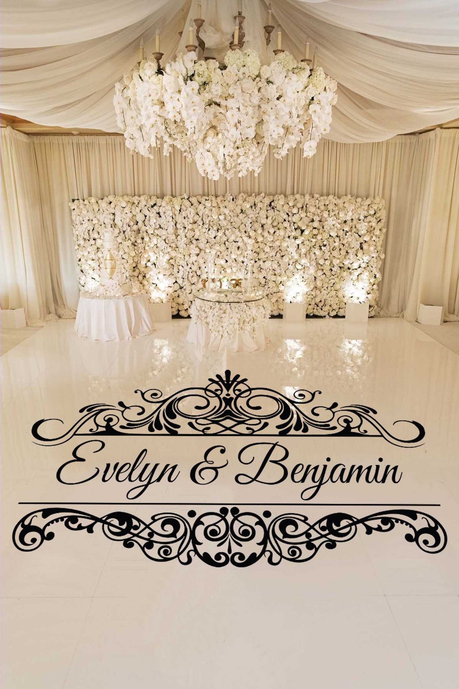 DANCE FLOOR DECAL Wedding Floor Decal Custom Wedding Decoration ...