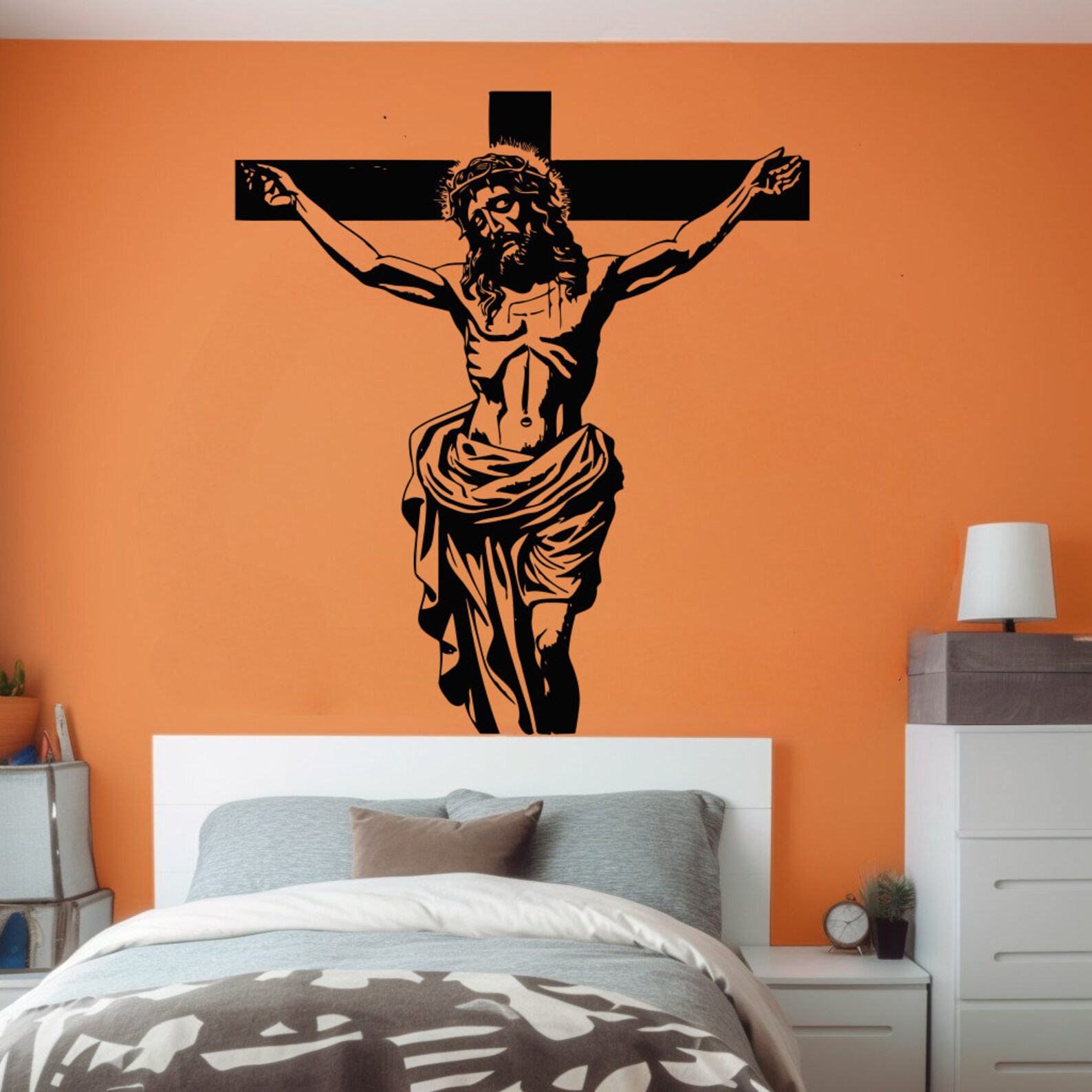 Spiritual Renewal: Jesus Vinyl Decal Christian Wall Sticker for ...