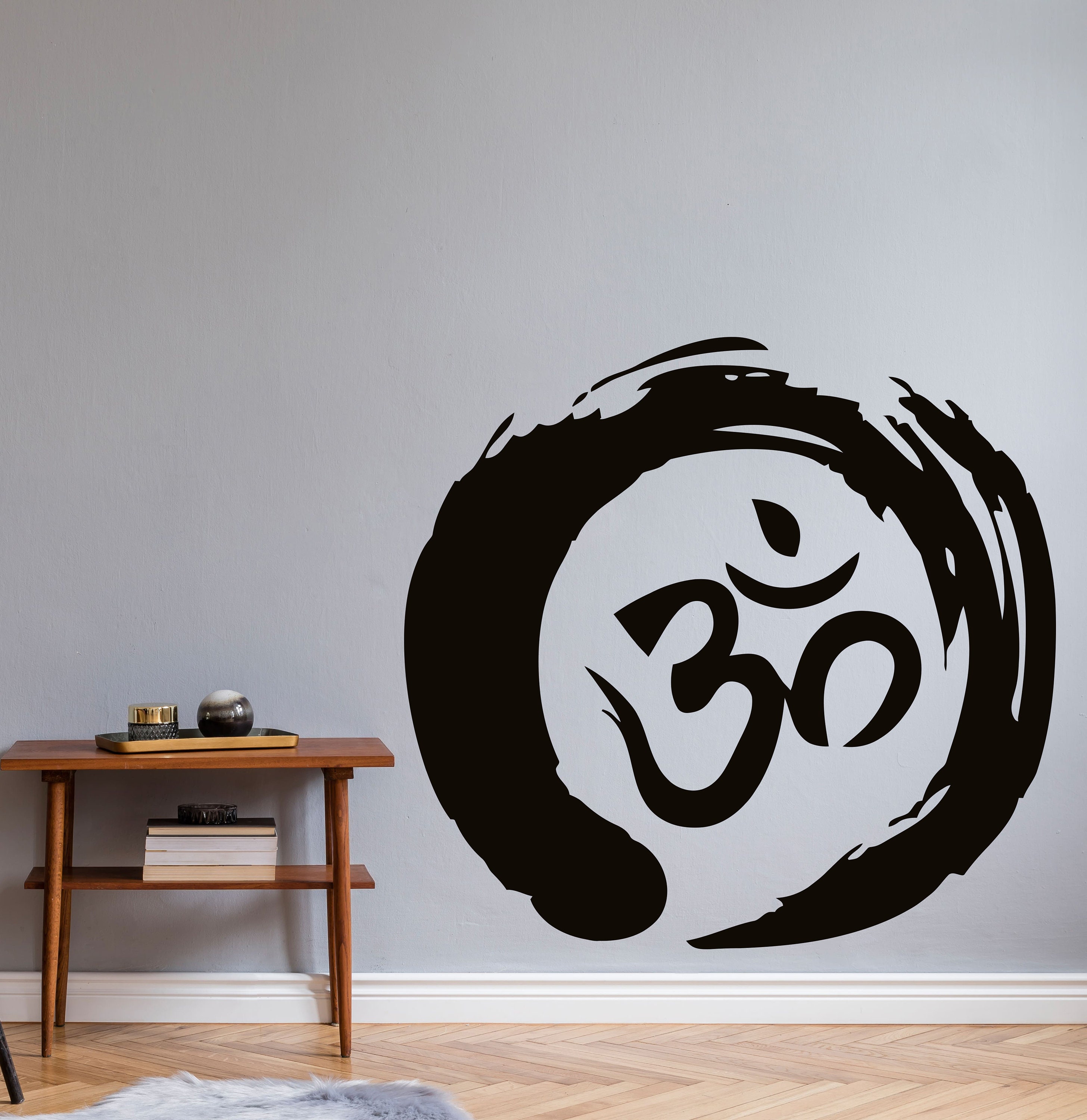 Ohm Symbol Vinyl Wall Decal: Zen Circle Meditation Decor - Etsy