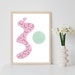 Abstract Blush Pink and Sage Green Art Print, Watercolor Painting ...