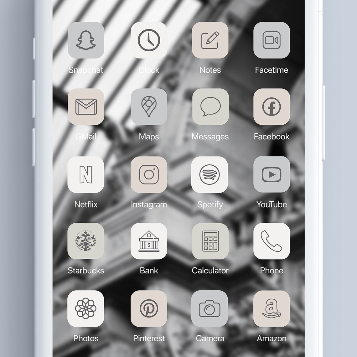 Subdued Boho Aesthetic 300 Aesthetic Custom Themed App Icons | Etsy