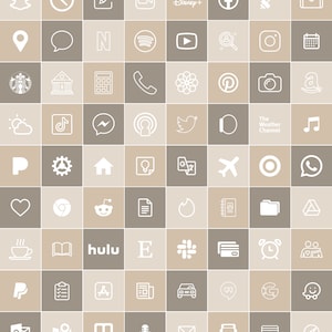 Neutral Tone | 300 Aesthetic Custom App Icons Pack | iPhone Ios 14 ...