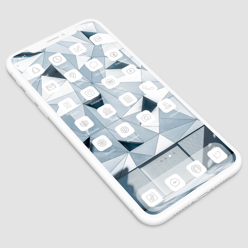 Modern White 300 Aesthetic Custom App Icons Pack Iphone - Etsy