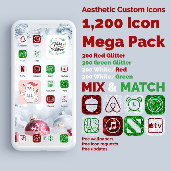 Free Christmas App Icons - Etsy