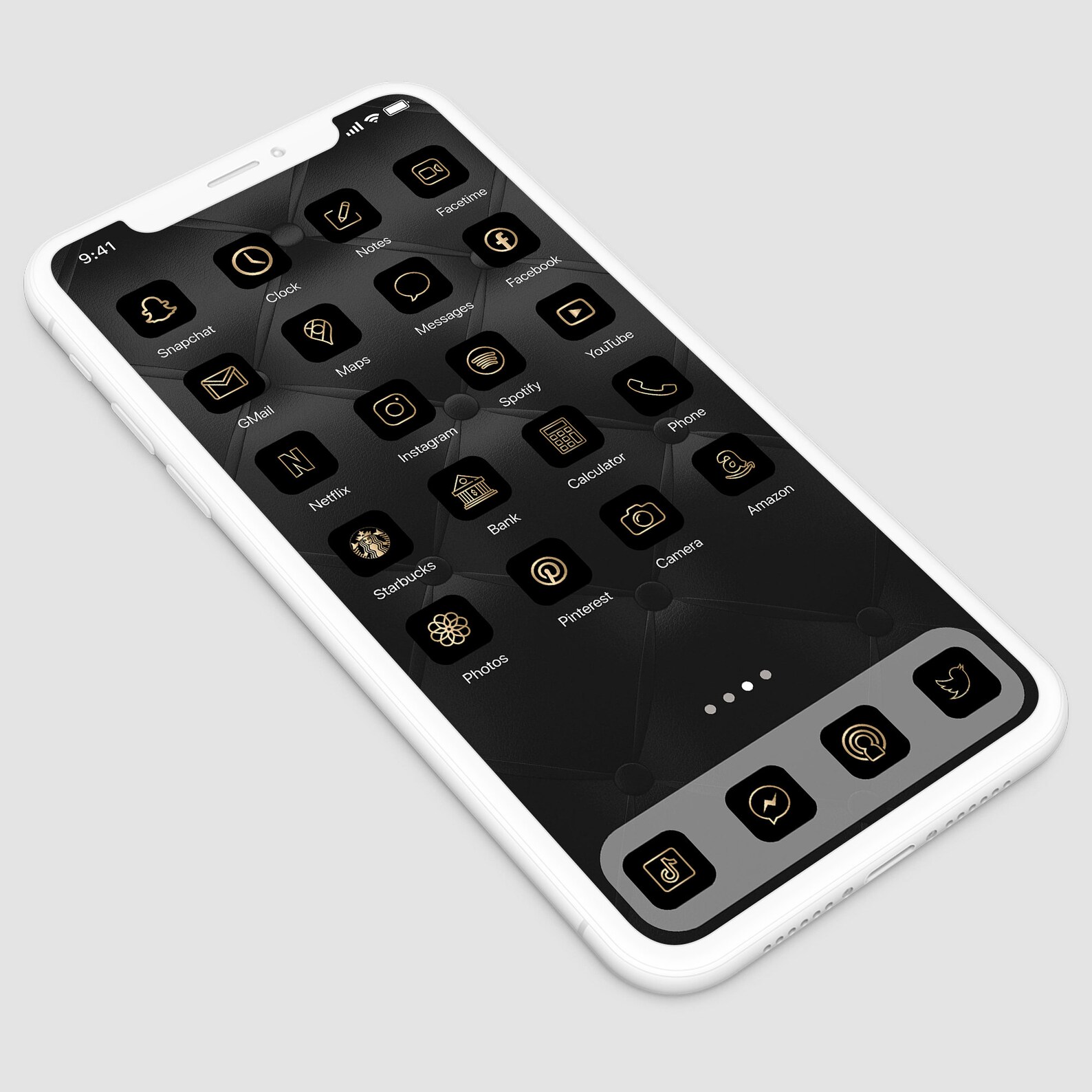 Black and Gold 300 Aesthetic Custom App Icons Pack Iphone | Etsy Canada