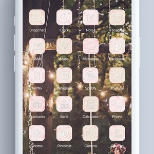Boho Blush | 300 Aesthetic Custom Themed App Icons Pack | iPhone Ios 14 ...