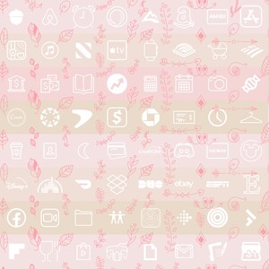 Boho Blush | 300 Aesthetic Custom Themed App Icons Pack | iPhone Ios 14 ...