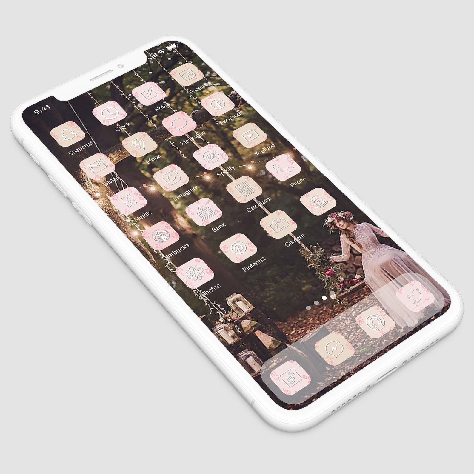 Boho Blush | 300 Aesthetic Custom Themed App Icons Pack | iPhone Ios 14 ...