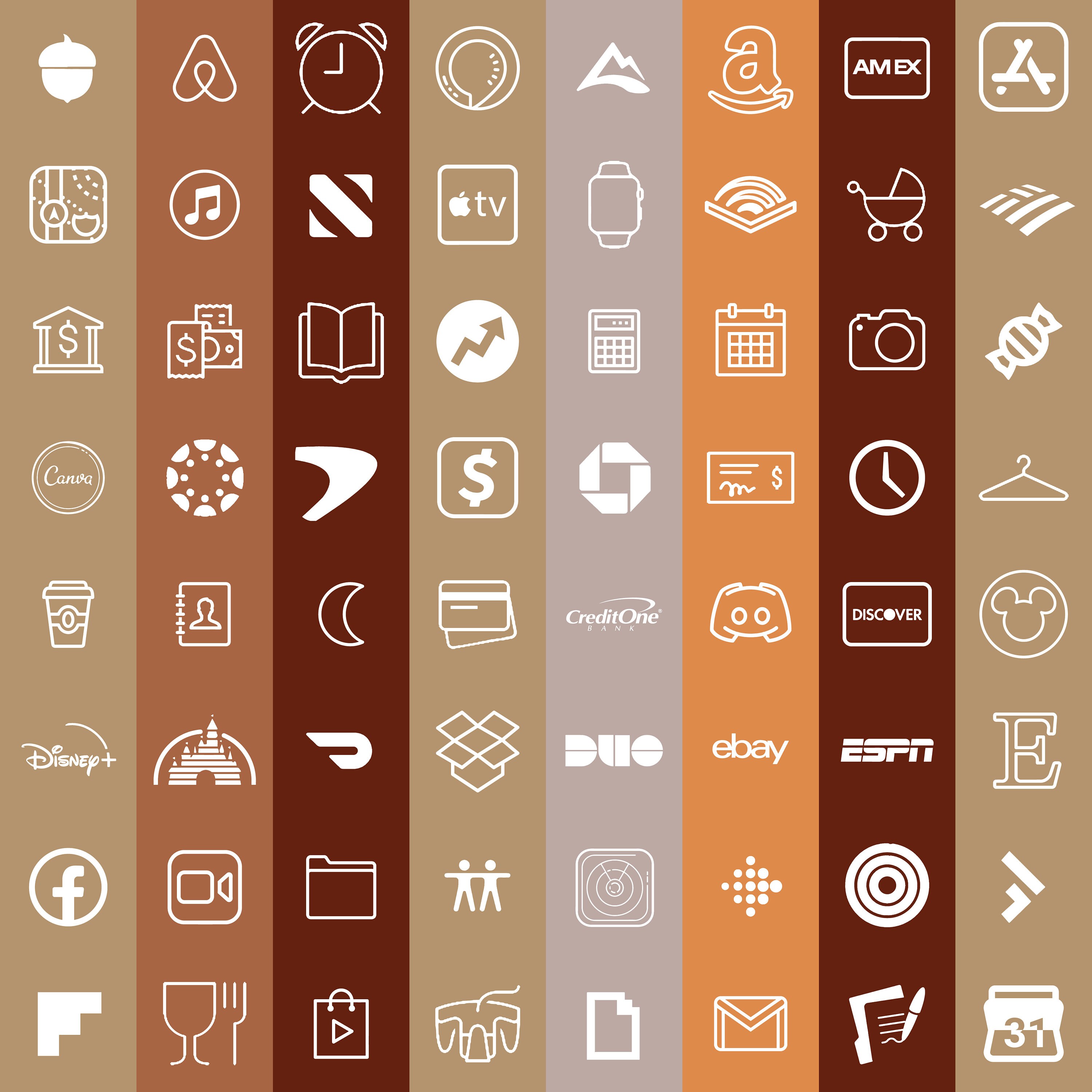 Fall Aesthetic 300 Aesthetic Custom App Icons Pack Iphone | Etsy