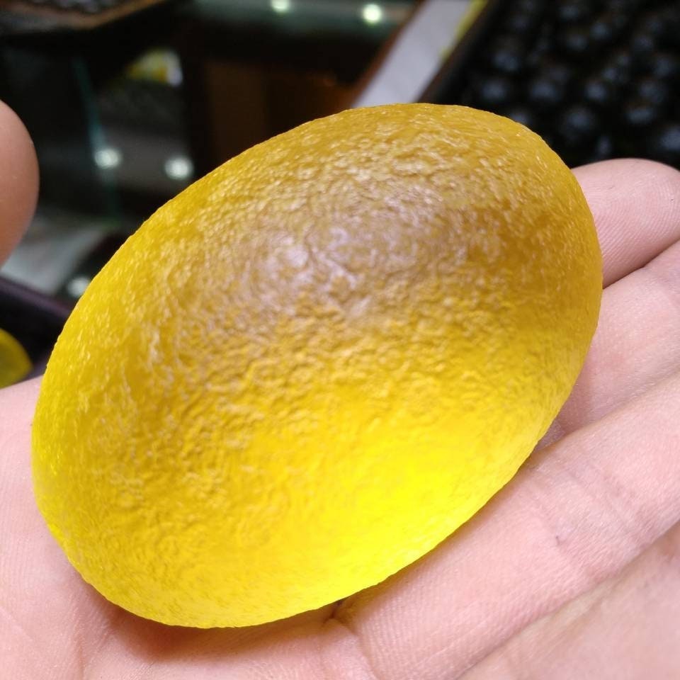 Yellow Gem Moldavite Meteorite Egg Impact Glass Czech 120g - Etsy