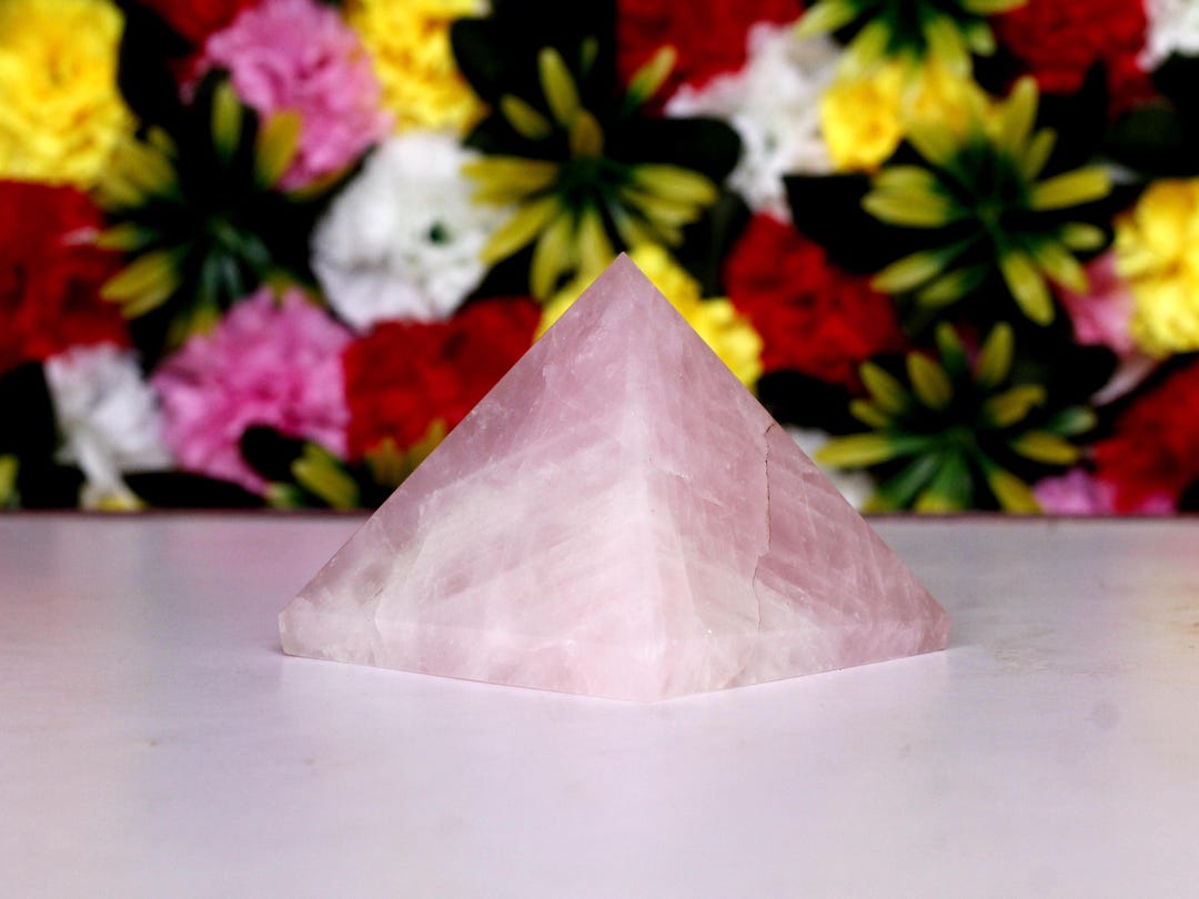 Rose Quartz Pyramid /pink Pyramid/rose Crystal Pyramid/healing Crystal ...