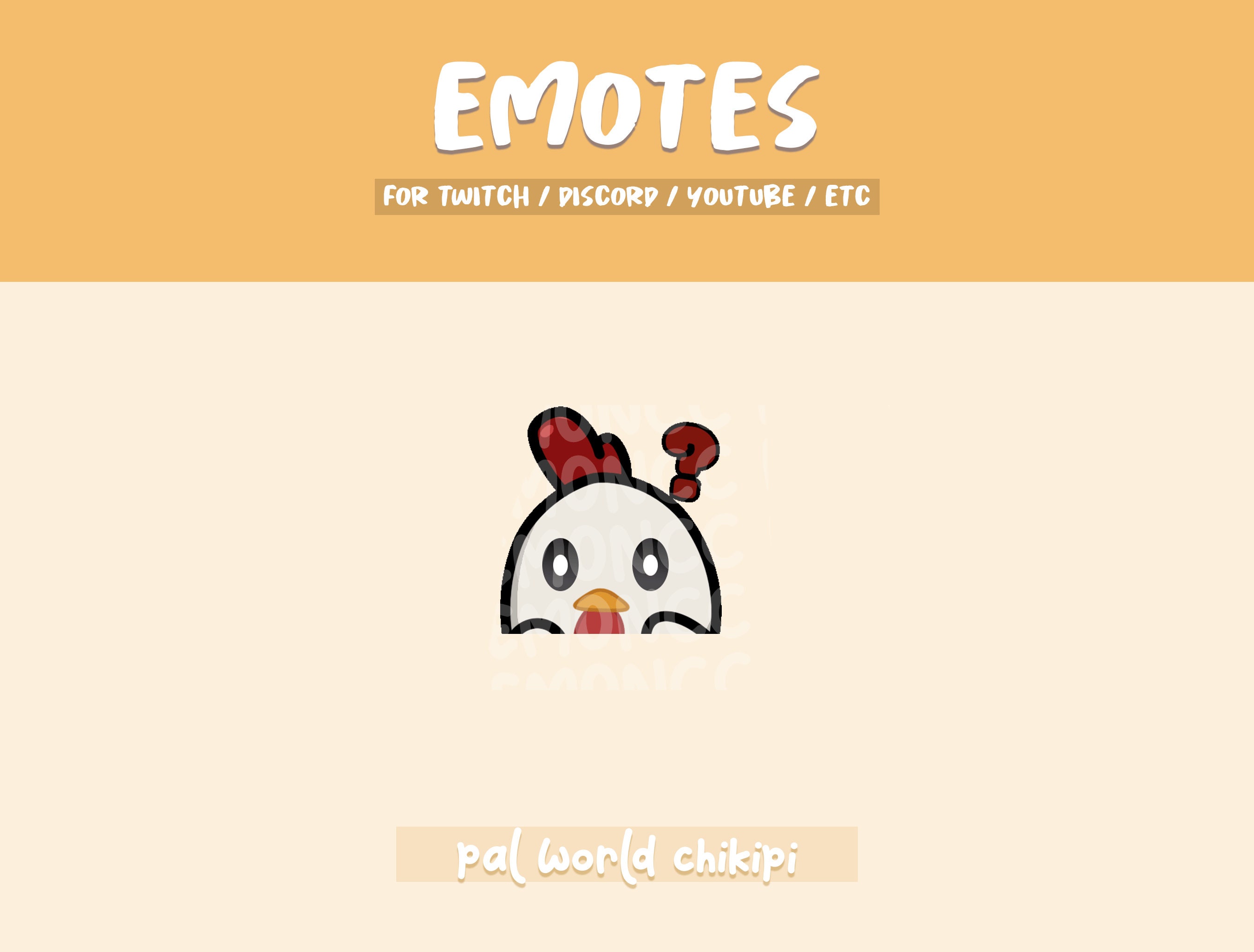 PALWORLD Animated Chikipi Emote for Discord Youtube Twitch Blinking ...