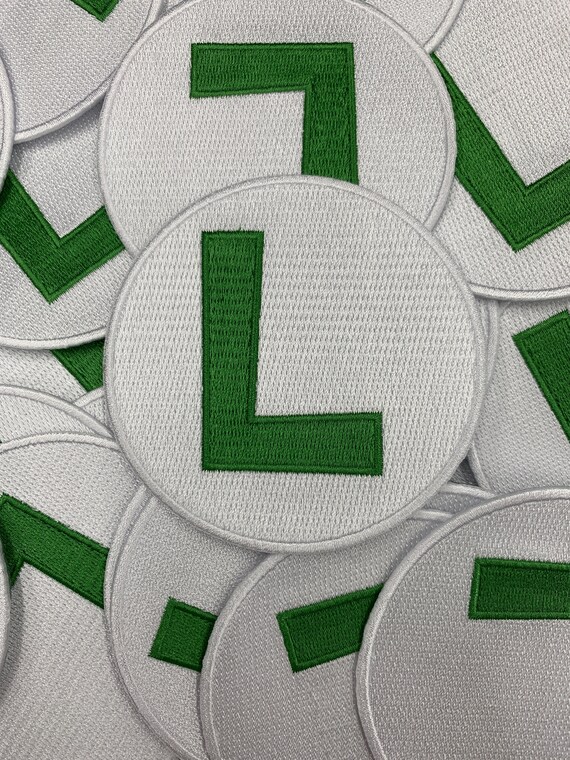 Luigi Circle Emblem Custom Embroidered Sew & Iron On Patch | Etsy