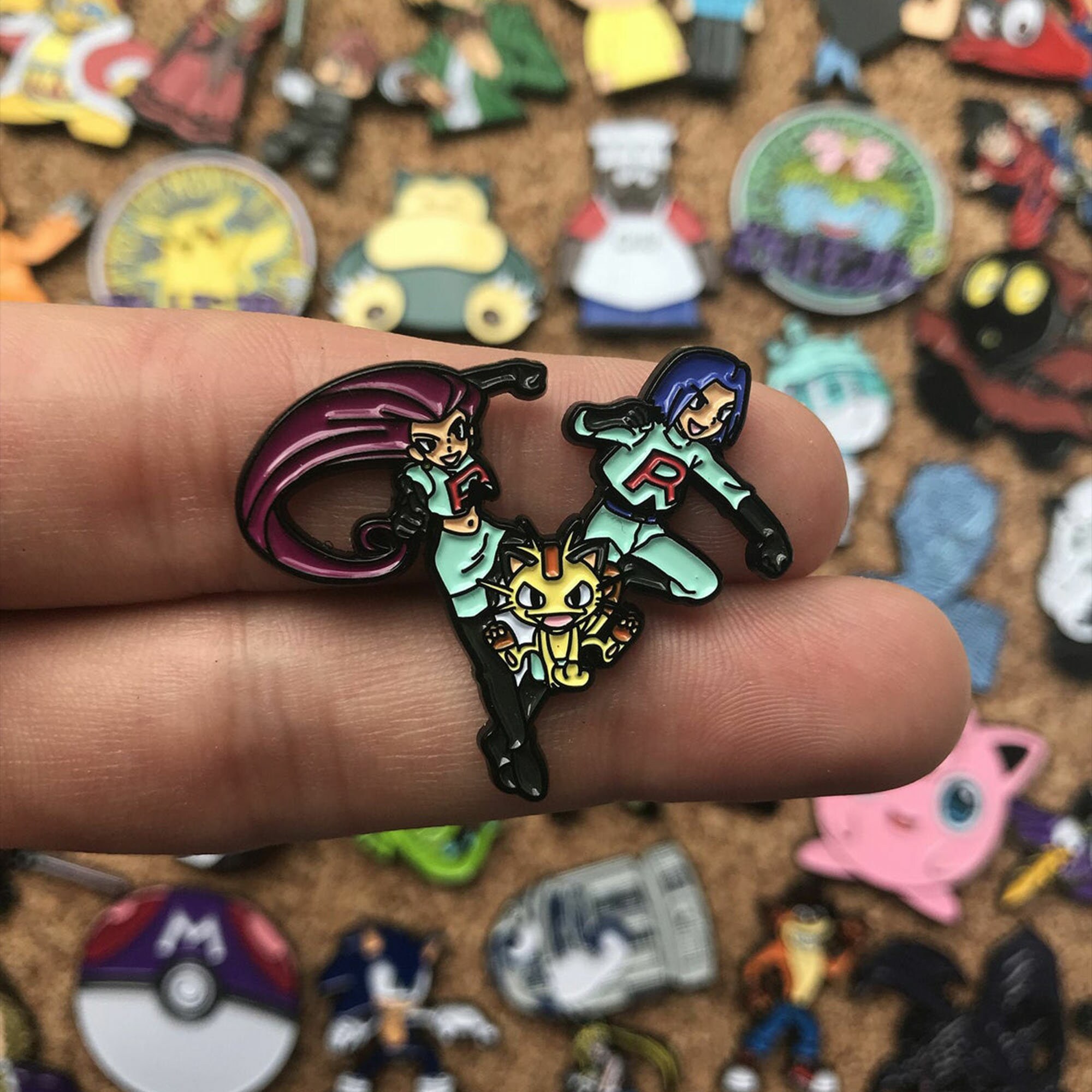 Team Rocket Jumping Custom Enamel Pin Pin Badges Retro | Etsy