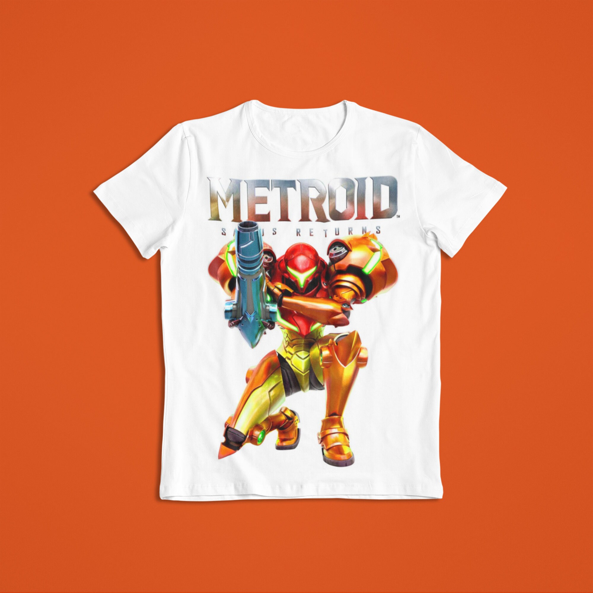 Samus Metroid devuelve Retro Custom T Camisa Unisex Mens & | Etsy