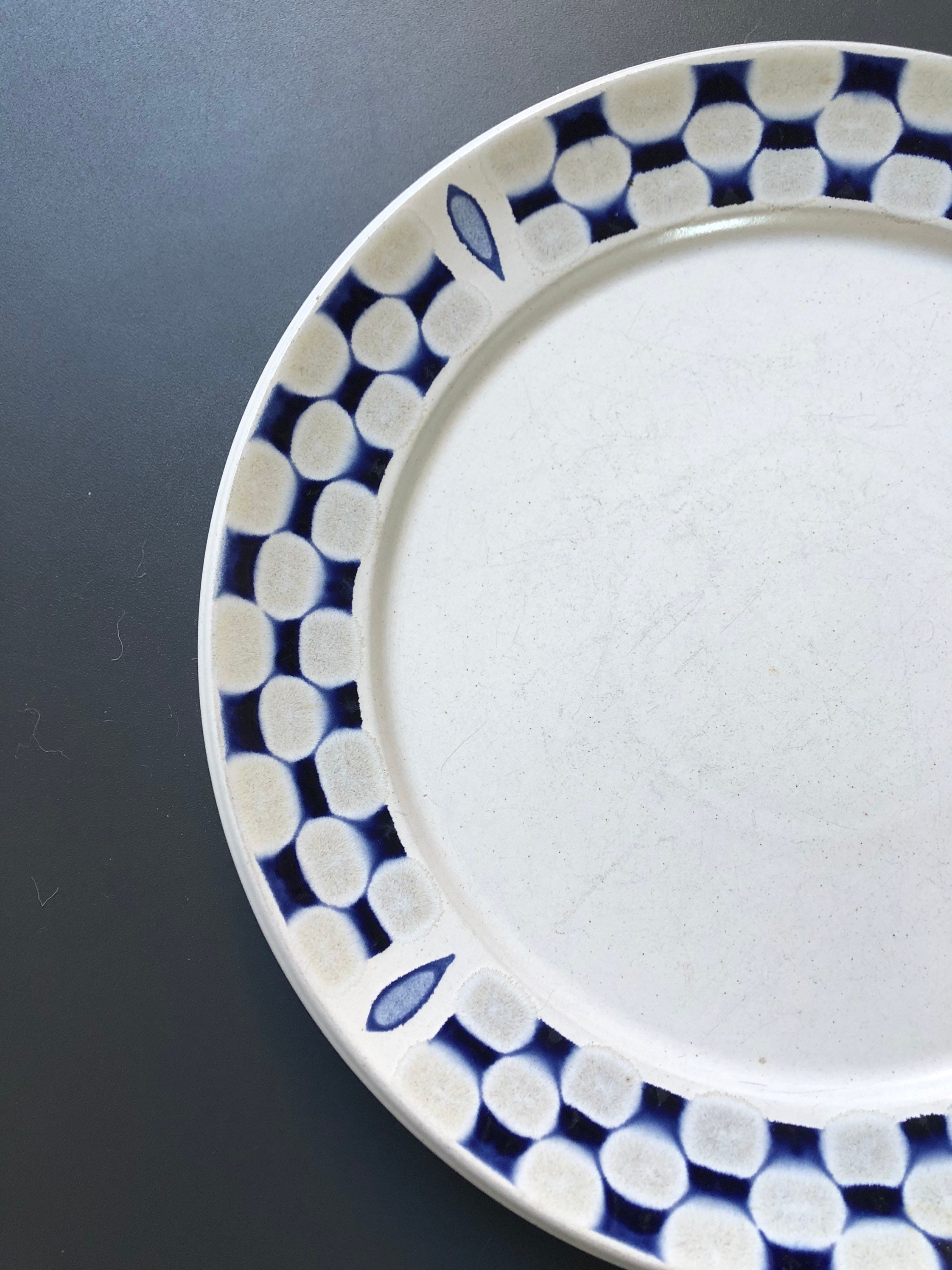 Rare! Denby Dinner Plate Blue Lace Pattern Stoneware - Etsy