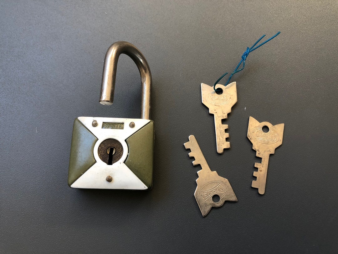 Vintage Lock and Keys Mid Century Modern Style From Japan 1960 or 1970 ...