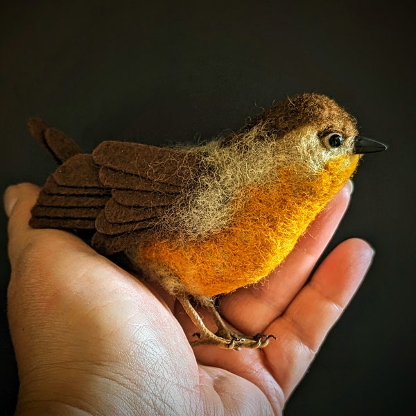 Needle Felted Robin - Etsy