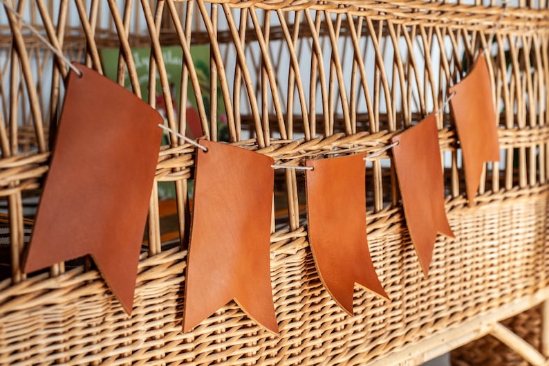 Leather Bunting Leather Flags Leather Banner Leather Flags - Etsy