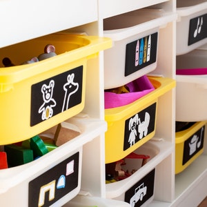 Chalkboard Stickers for Ikea Trofast, Trofast Blackboard Labels, Ikea ...