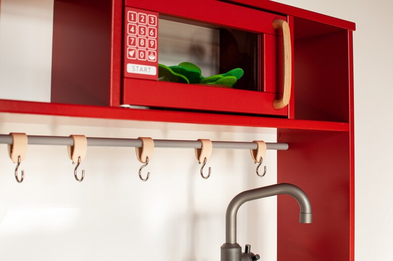 Red Ikea Duktig Sticker Set - Dishwasher, Oven and Microwave, Ikea ...