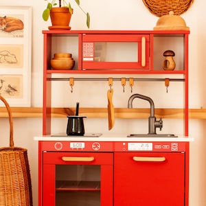 Red Ikea Duktig Sticker Set - Dishwasher, Oven and Microwave, Ikea ...