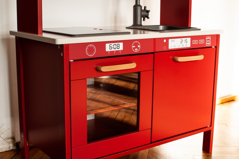 Red Ikea Duktig Sticker Set - Dishwasher, Oven and Microwave, Ikea ...