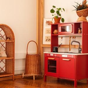Red Ikea Duktig Sticker Set - Dishwasher, Oven and Microwave, Ikea ...