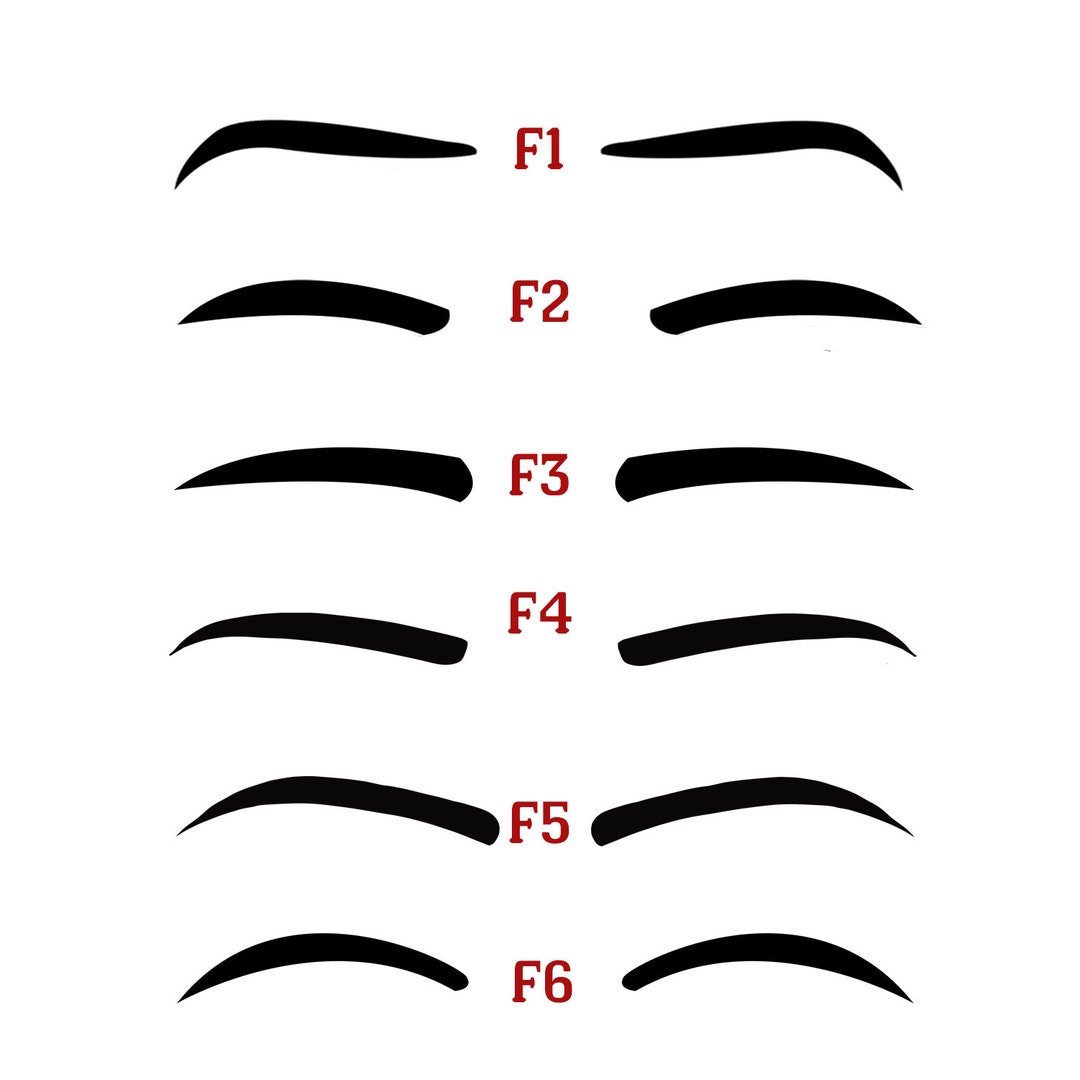 Vinyl Eyebrows for Figures - Etsy
