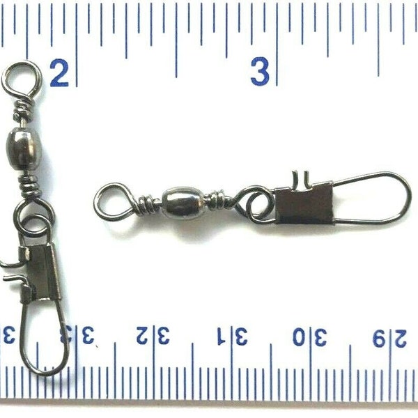 100 or 1000 GT Super Strong Black Nickel Crane Swivels All Sizes - Etsy